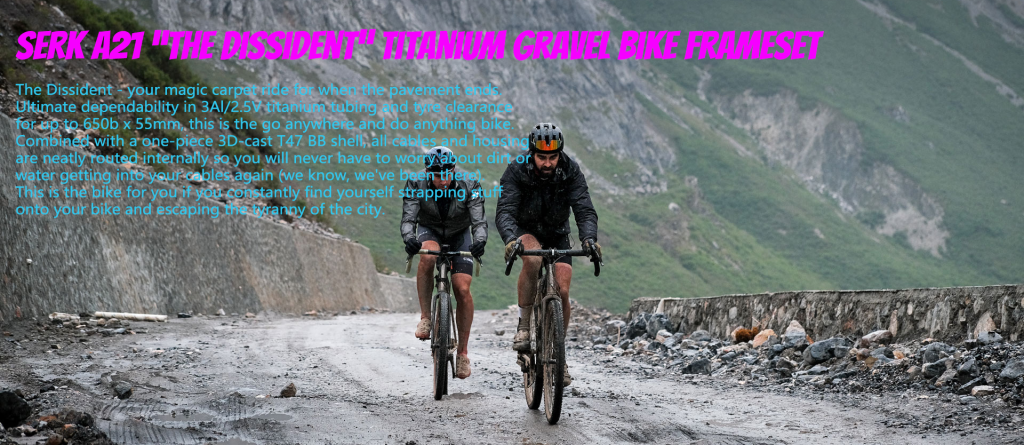 Serk A21 “The Dissident” Titanium Gravel Bike Frameset – Panda Podium