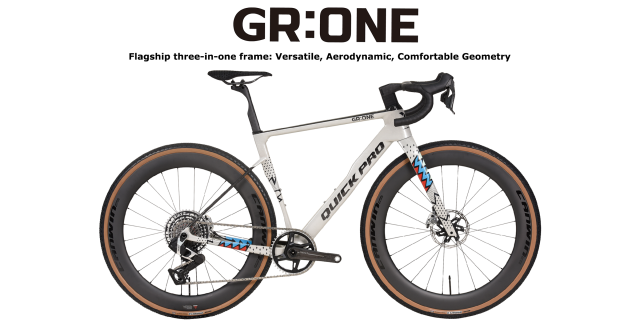 QUICK PRO GR:ONE Carbon GRAVEL Bike FRAMESET – Panda Podium